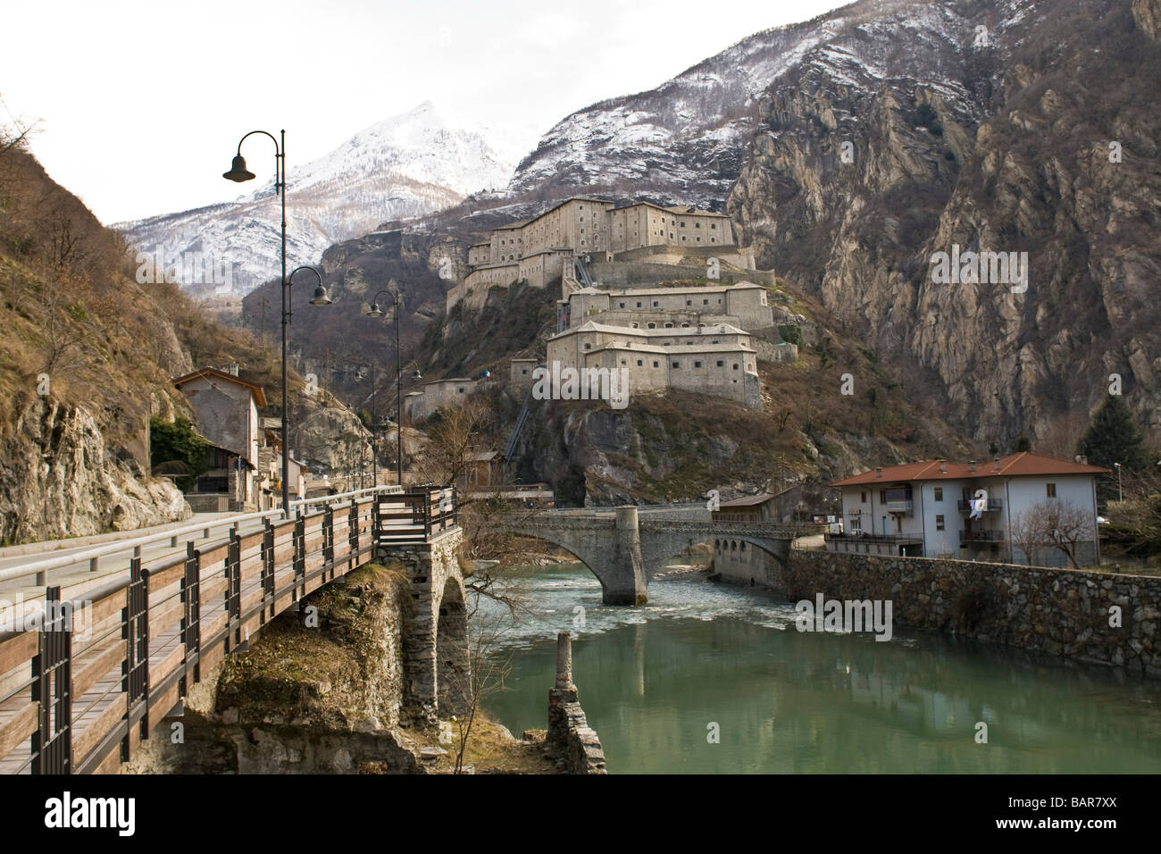 Fort of Bard Province of Aosta Italy Stock Photo - Alamy