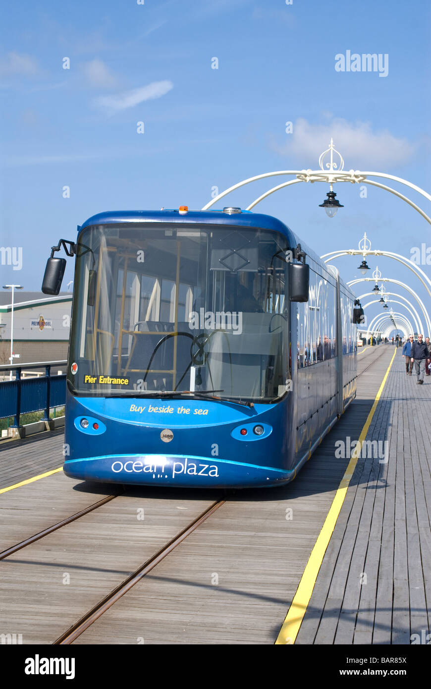 Southport pier tram hi-res stock photography and images - Alamy