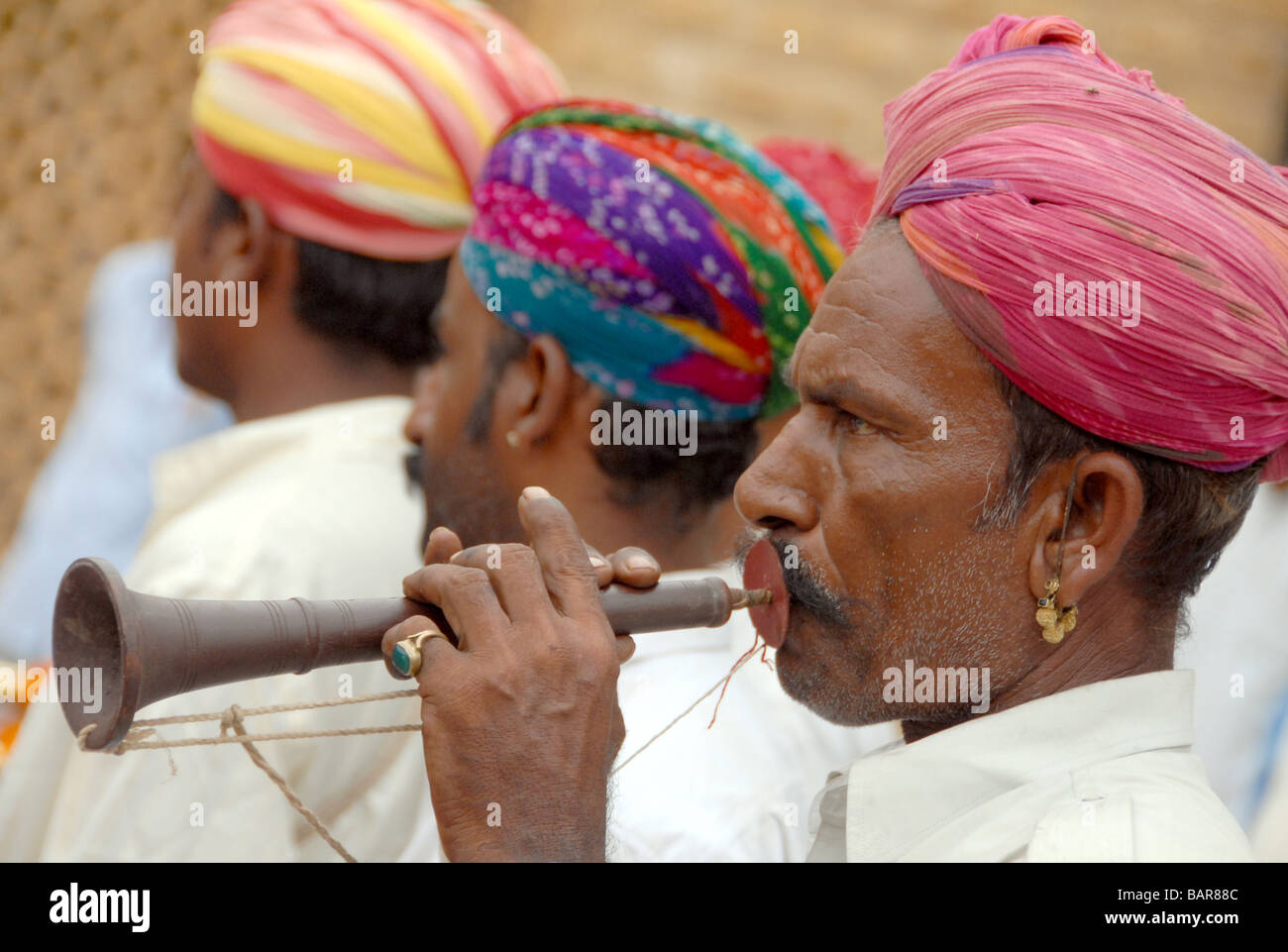 Musicians Jaisalmer Rajasthan India Stock Photo - Alamy