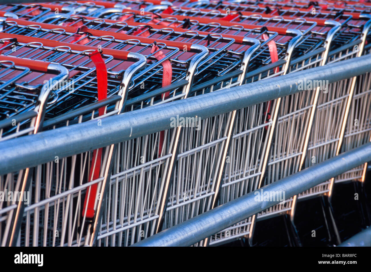 Group of shopping carts Stock Photo - Alamy