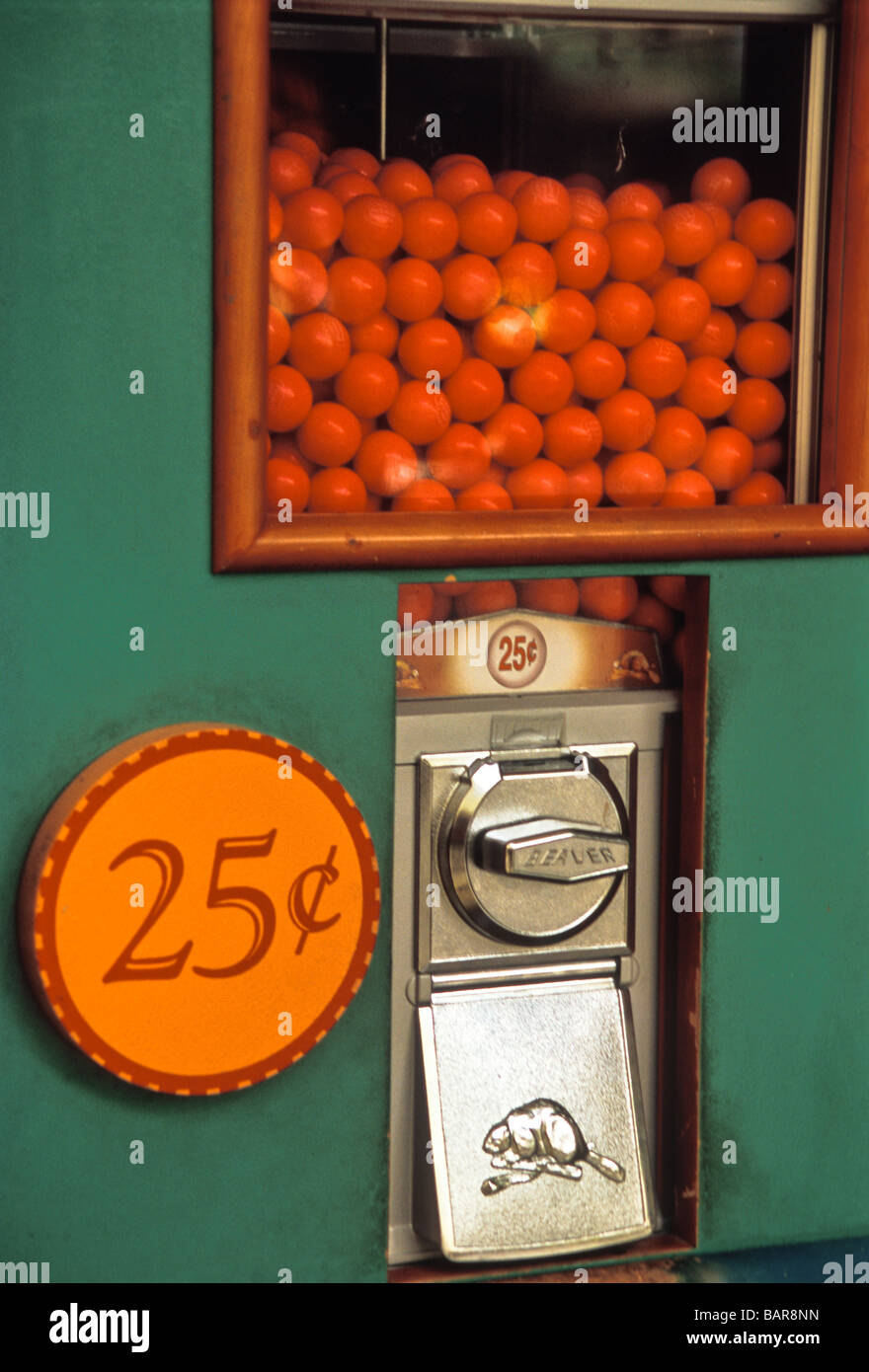 Colorful gum ball machine Stock Photo - Alamy