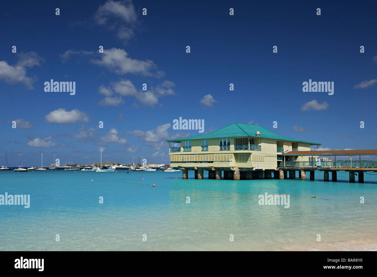Pebbles Beach at West Coast of Barbados, "West Indies Stock Photo - Alamy