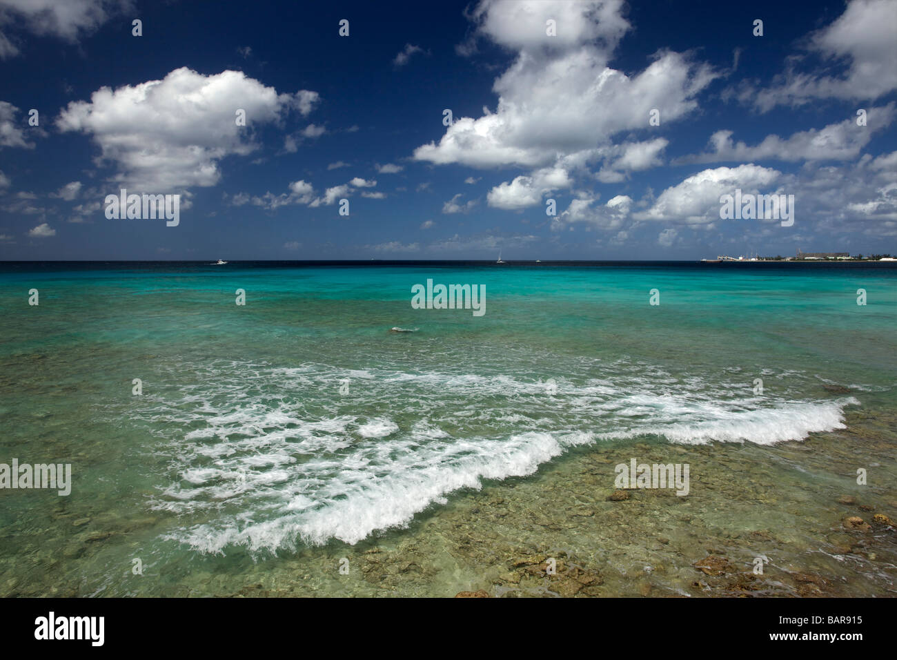 Pebbles Beach at West Coast of Barbados, "West Indies Stock Photo - Alamy