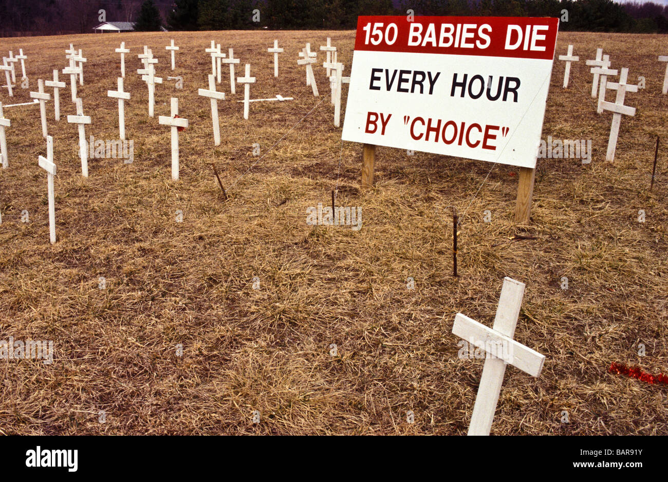 Pro-life, anti abortion signs Stock Photo - Alamy