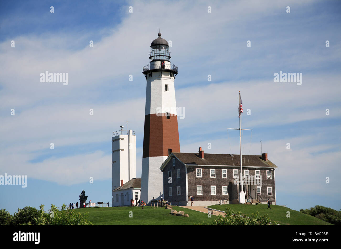 Montauk Point Lighthouse the oldest lighthouse in New York State Stock ...