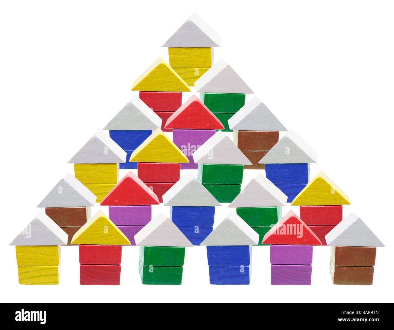 Wooden Miniature House Symbols Stock Photo - Alamy