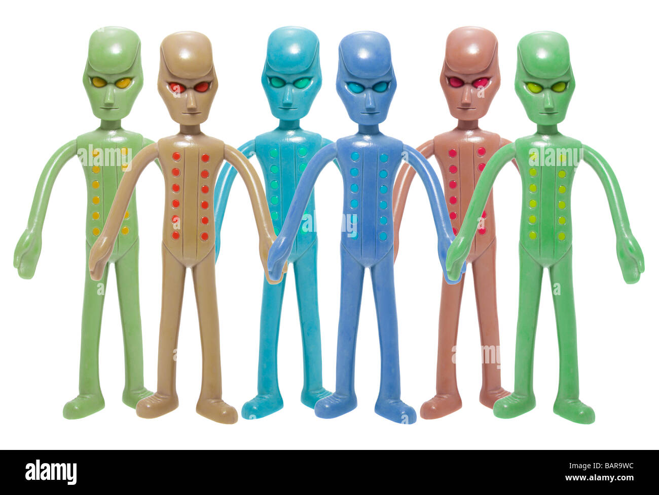 Toy Alien Figures Stock Photo - Alamy