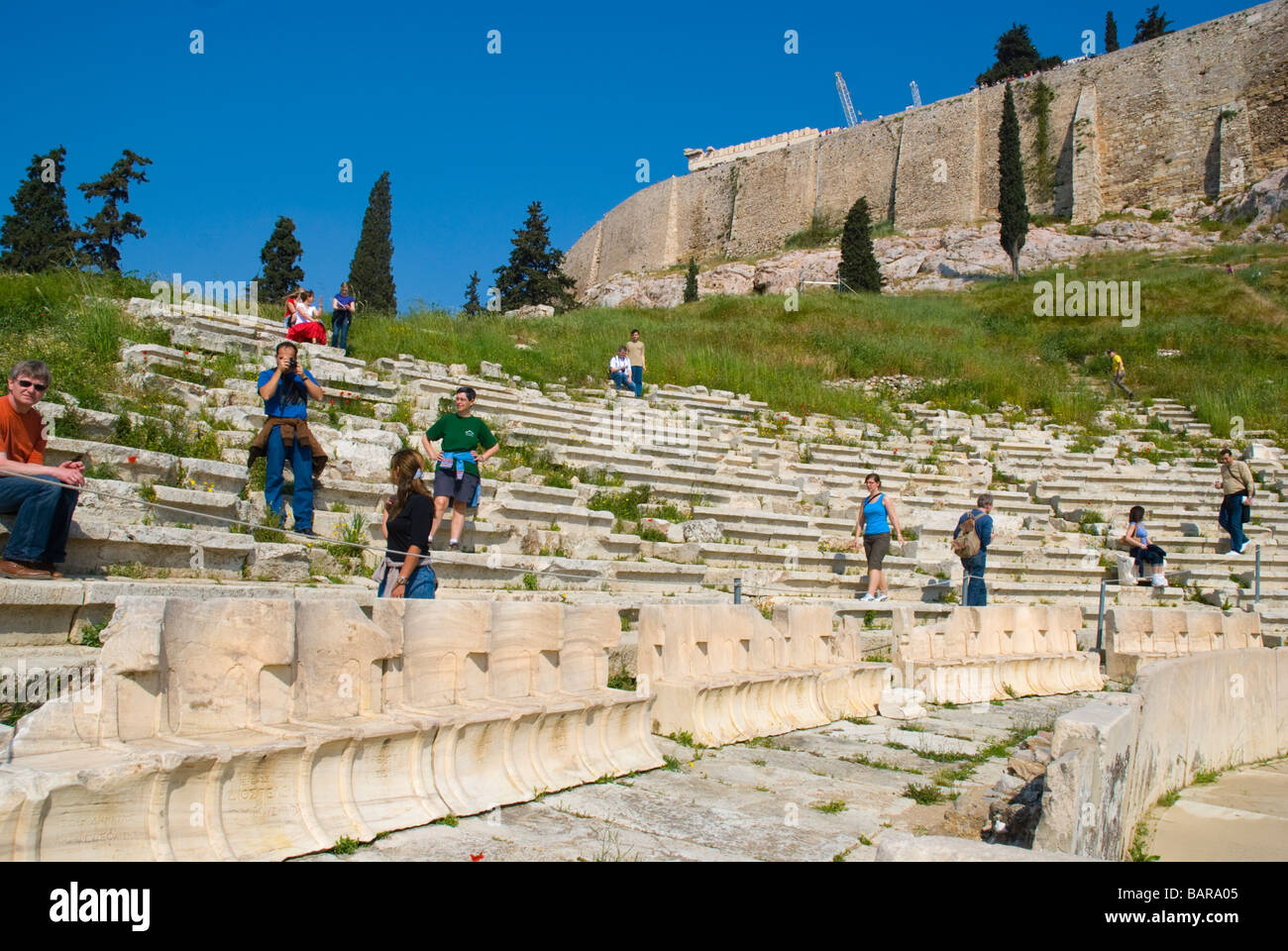 Theatre of Dionysos at South Slope of Acropolis in Athens Greece Europe ...