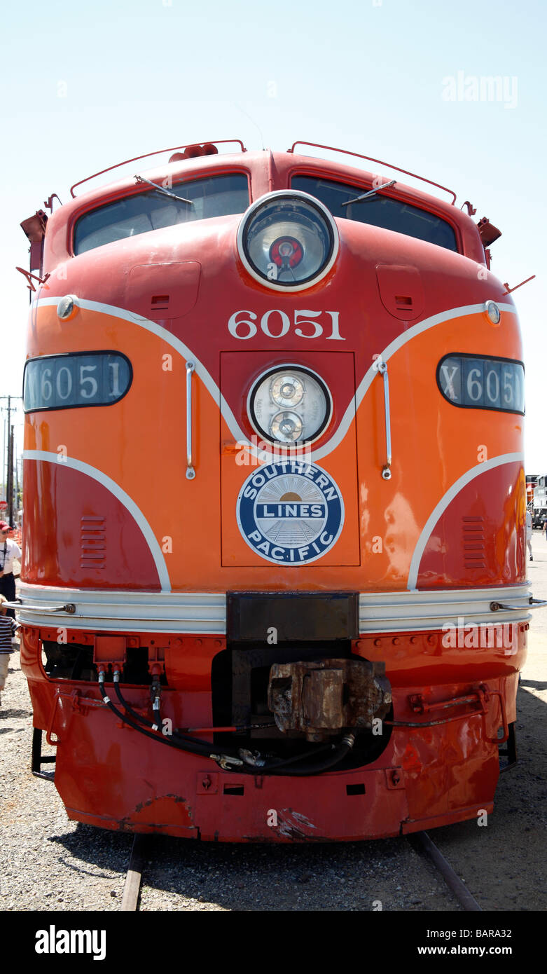 Southern Pacific Railroad No 6051 F Unit Locomotive on display in ...