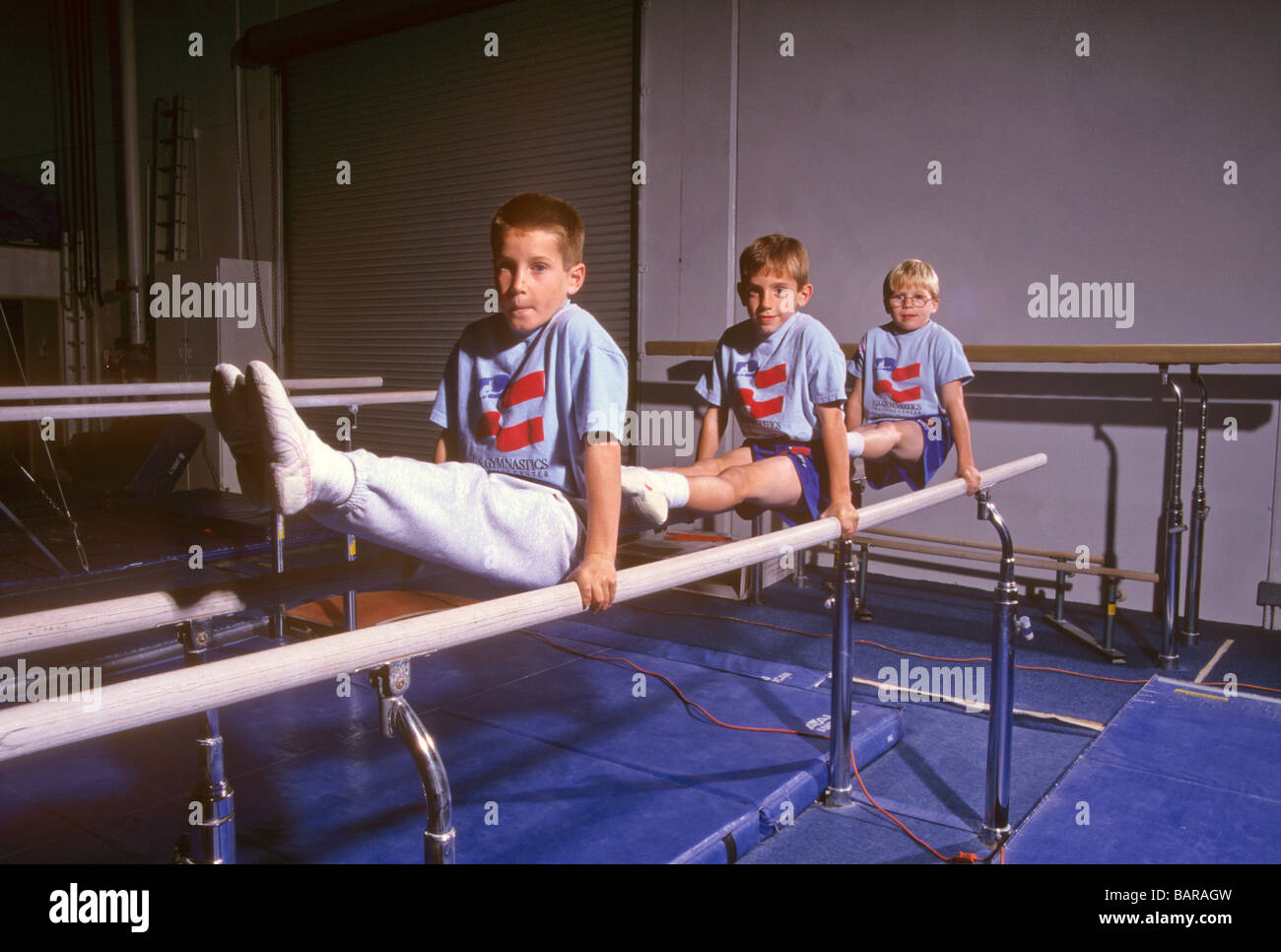 boy parallel bar gymnastic sport exercise health work muscle precision ...