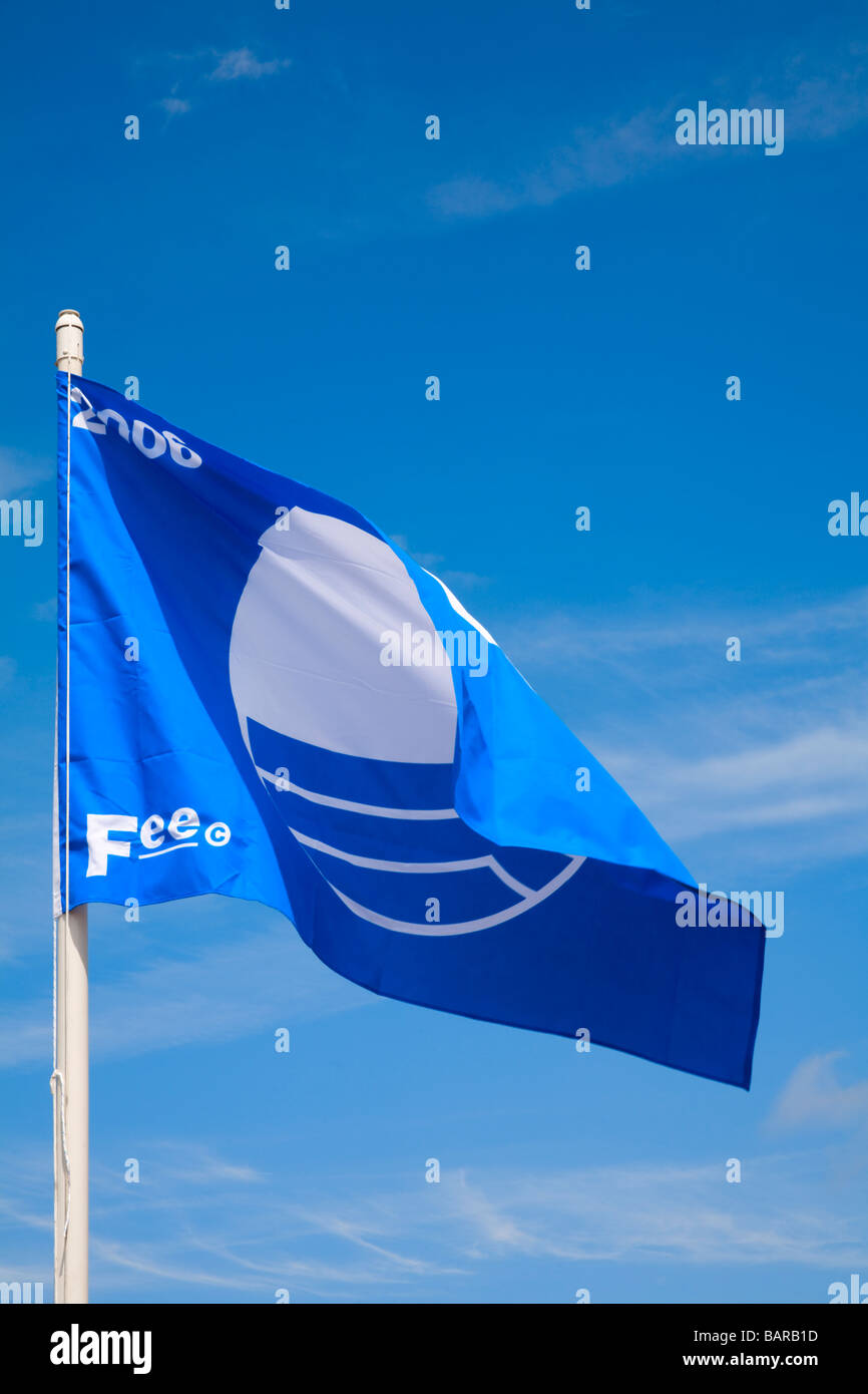 Blue Flag Beach Award Stock Photo - Alamy