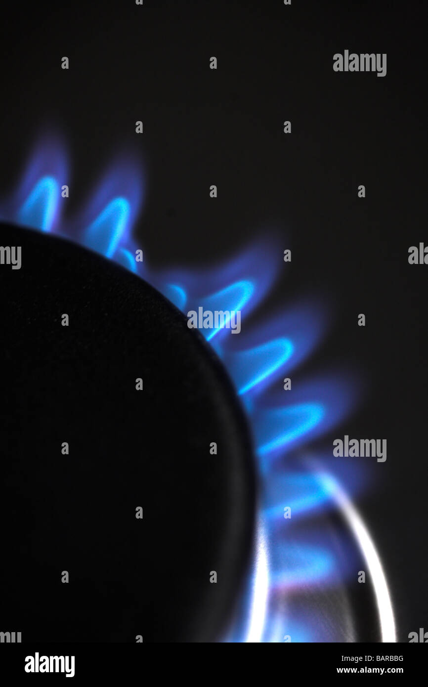 close up picture of a natural gas burner Stock Photo - Alamy