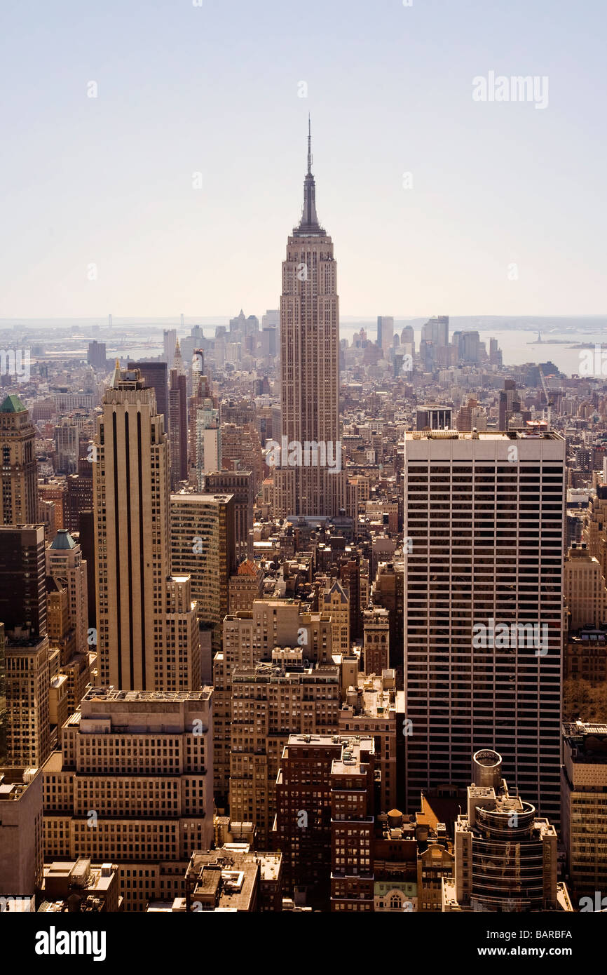 New York Skyline with Empire State building USA Stock Photo - Alamy
