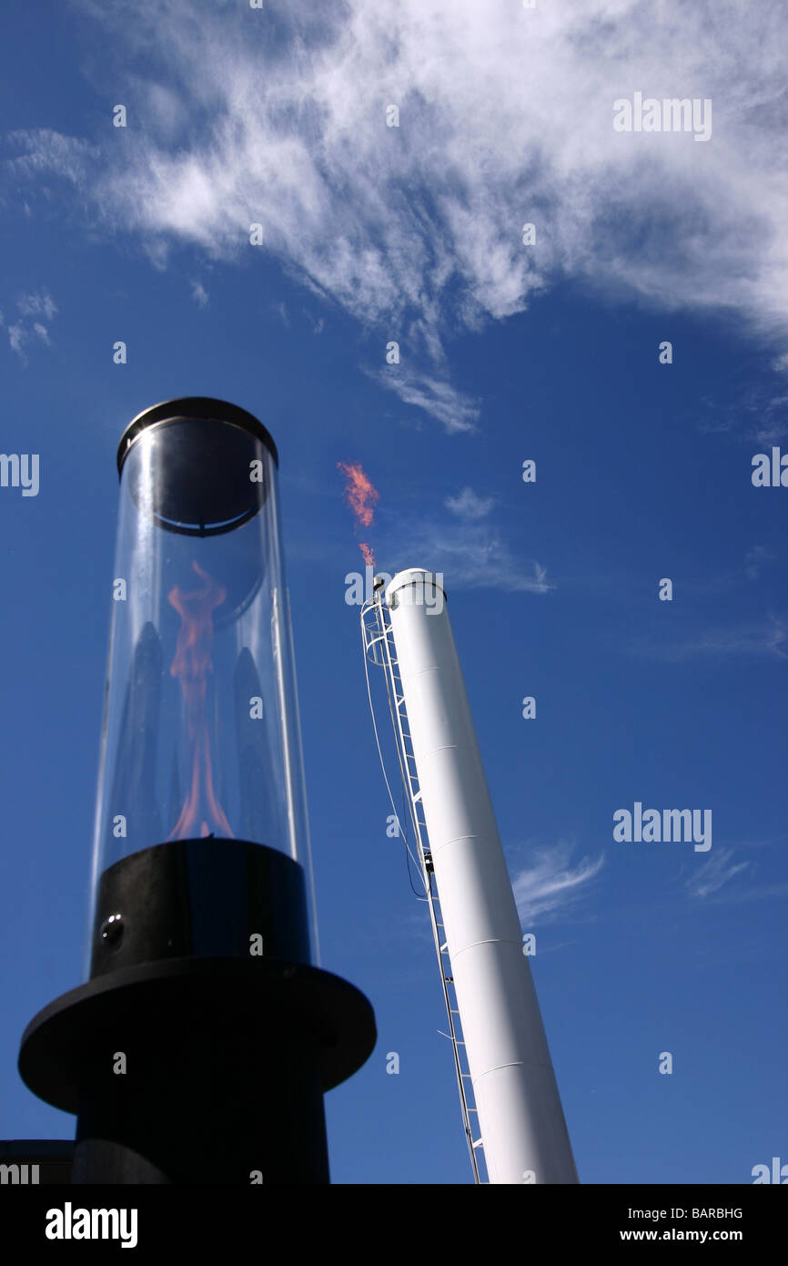 Decorative natural gas flammes lights Stock Photo - Alamy