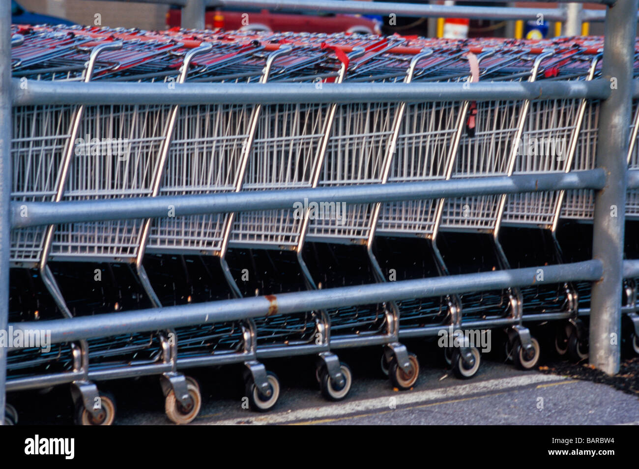 Group of shopping carts Stock Photo - Alamy