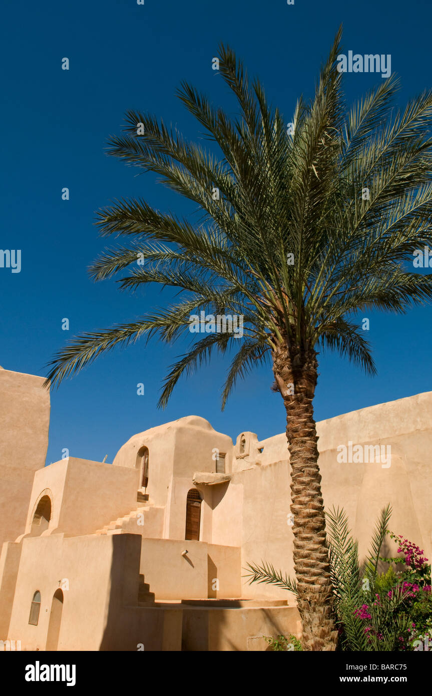 Inner courtyard of The Coptic orthodox monastery of Virgin St Mary ...