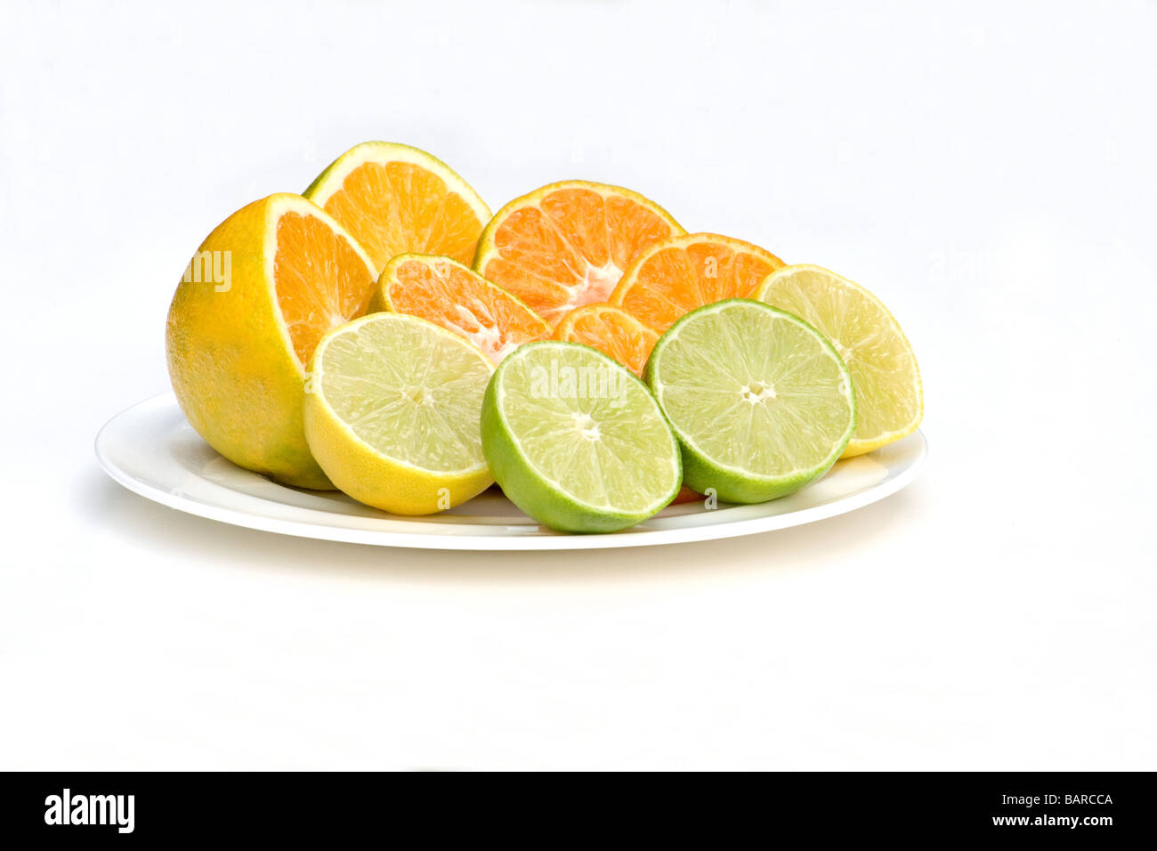 Citrus fruits oranges limes Cut Out Stock Images & Pictures - Alamy