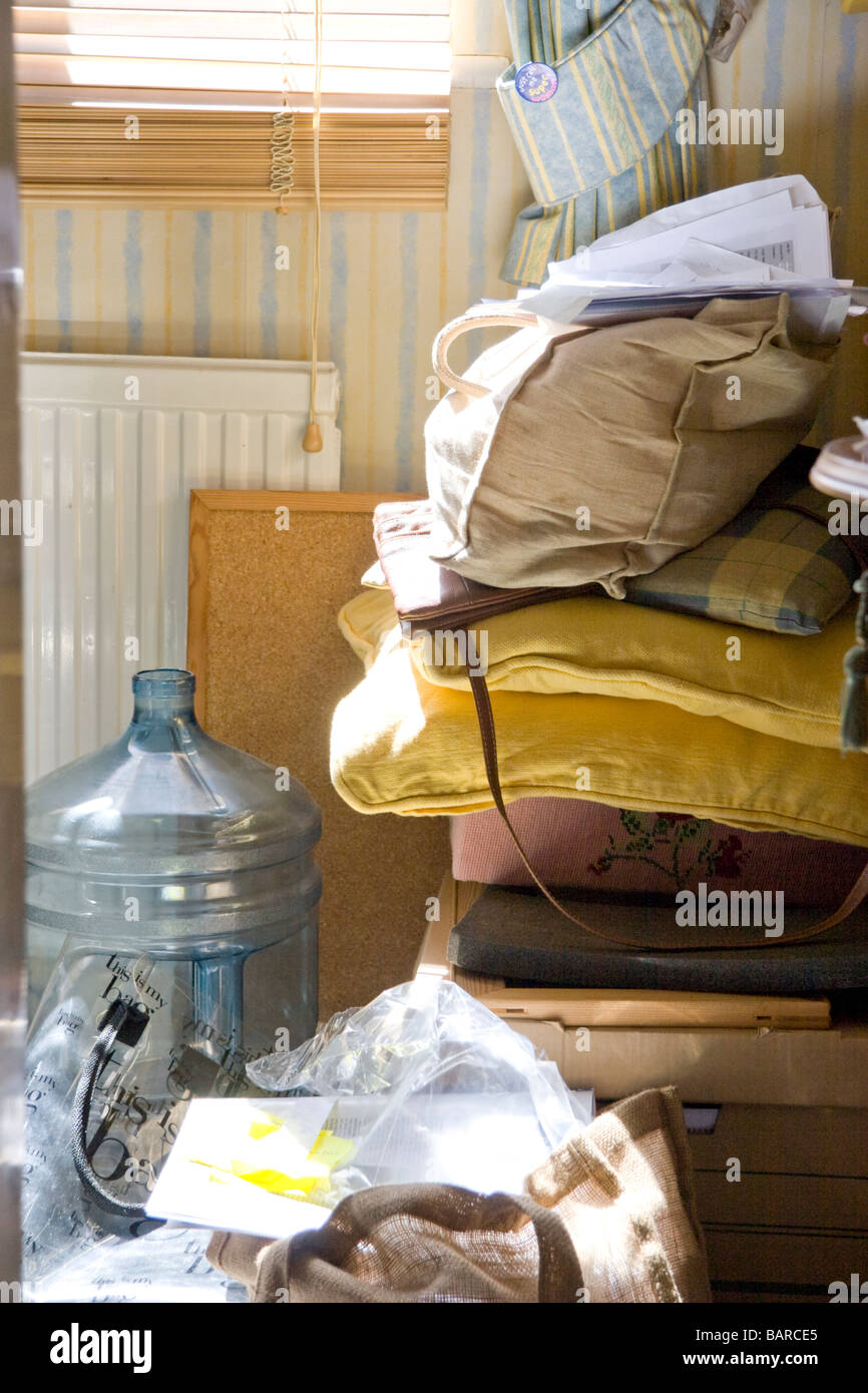 Untidy and cluttered room Stock Photo - Alamy