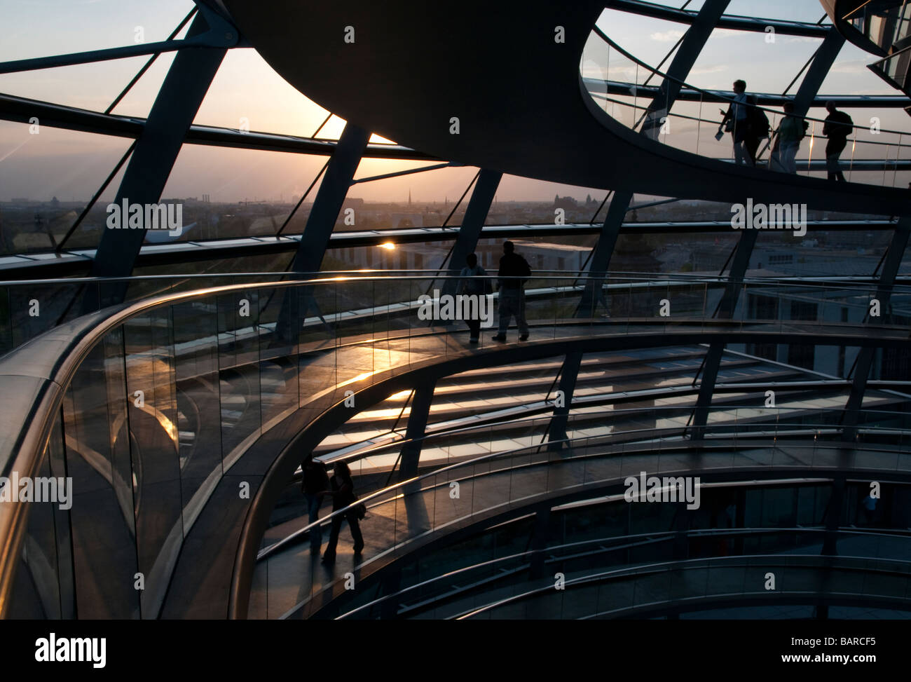 Germany Berlin Cupola Glas Dom at Reichtag designed by Sir Norman ...