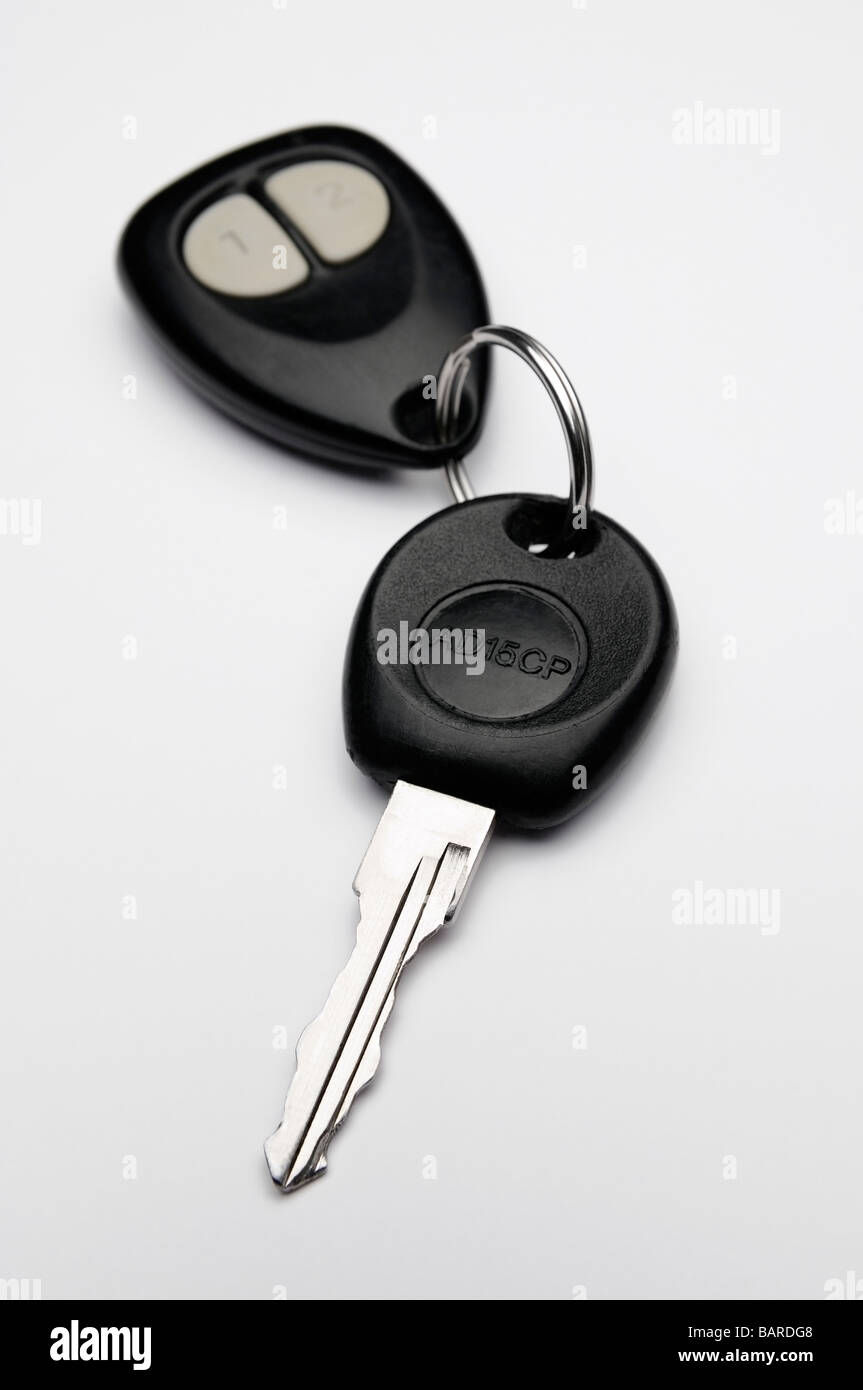 Car Keys on a White Background Stock Photo - Alamy