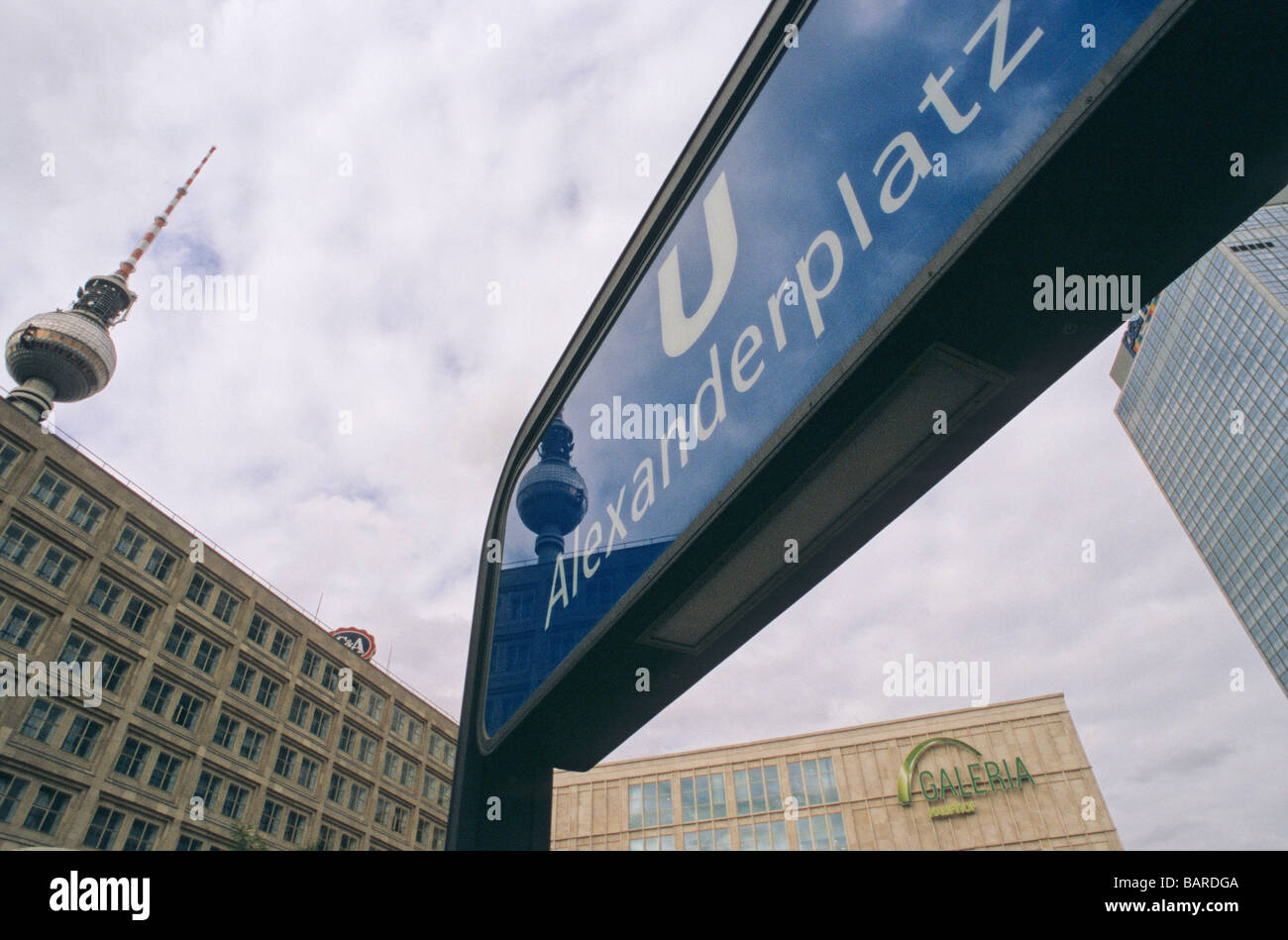 Subway station sign in Alexanderplatz Berlin Germany Stock Photo - Alamy
