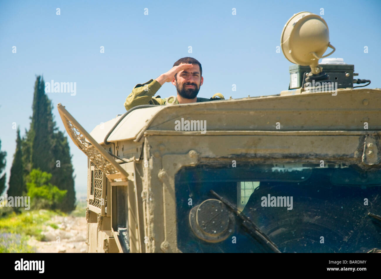 Israel West Bank Israeli reserve soldiers on patrol during active duty ...