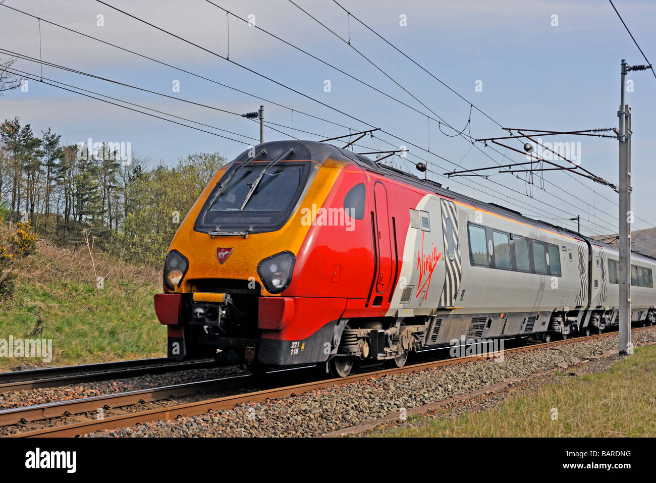 British Rail Class 221 Supervoyager Diesel Electric Multiple Unit Number 221 118 West Coast 