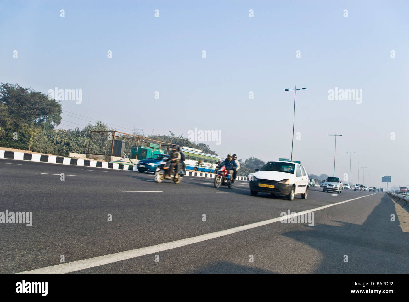 Traffic on the road, Sohna, Gurgaon, Haryana, India Stock Photo - Alamy