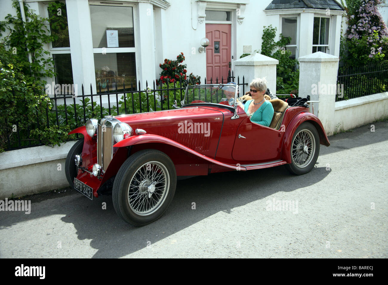 Red mg sports car hi-res stock photography and images - Alamy
