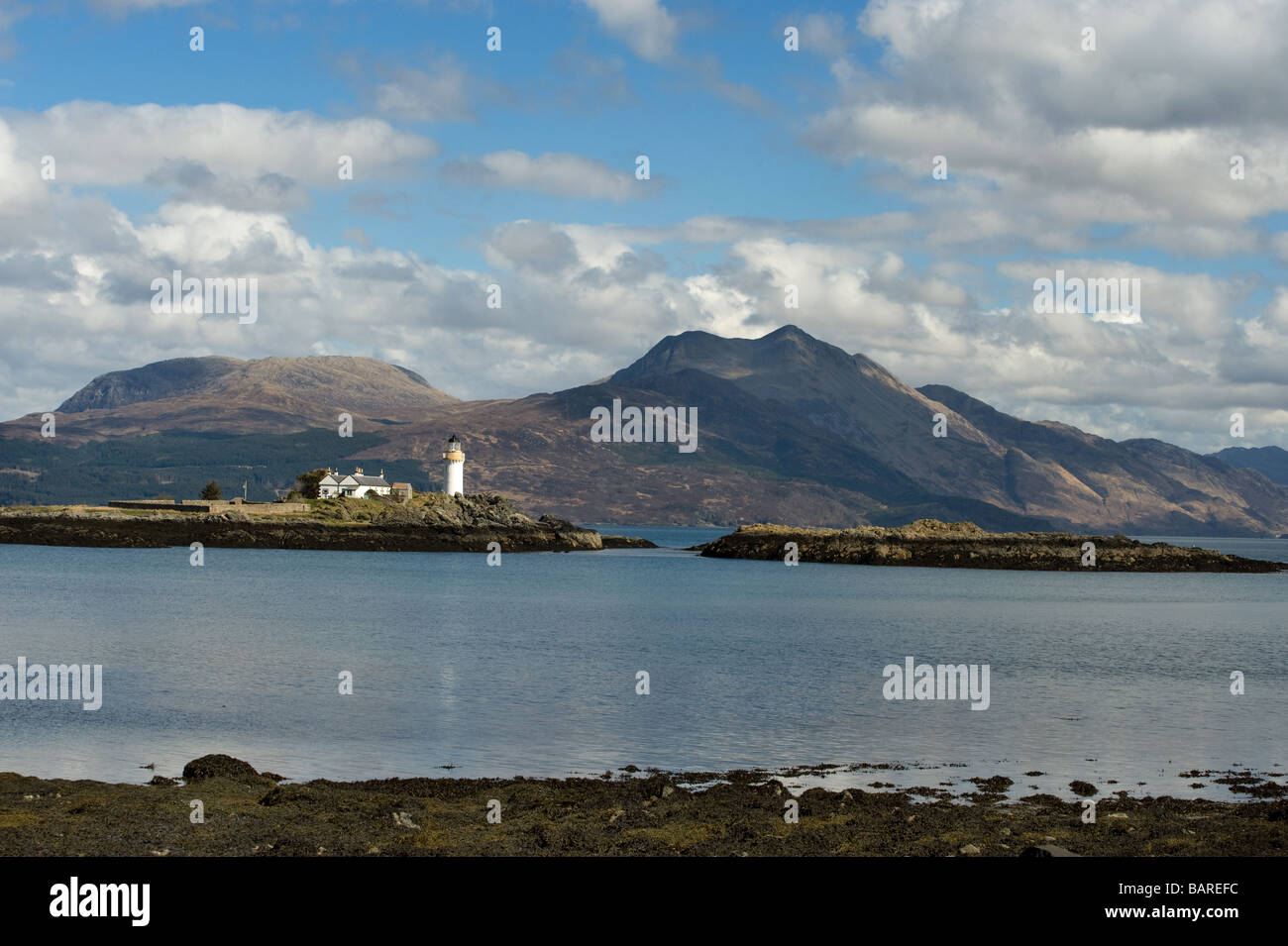 Lighthouse at Ornsay Stock Photo - Alamy