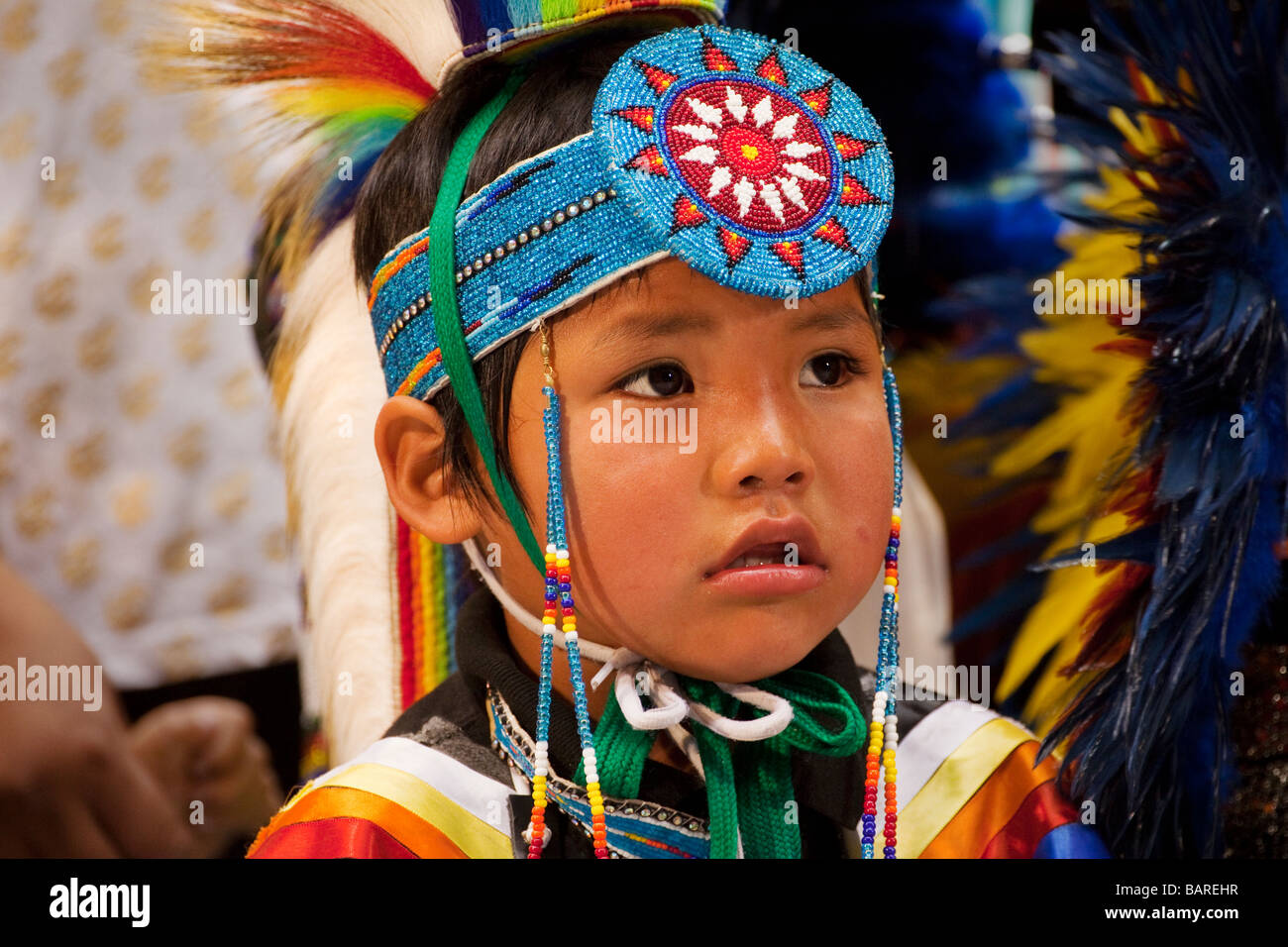 Native american dancer child beads hi-res stock photography and images ...