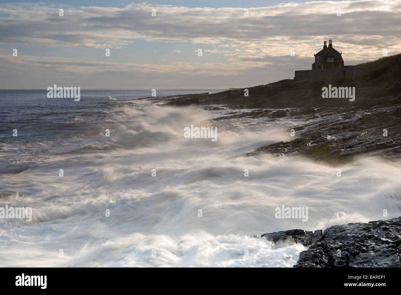 Howick Bathing House on the Northumberland coastline Stock Photo - Alamy