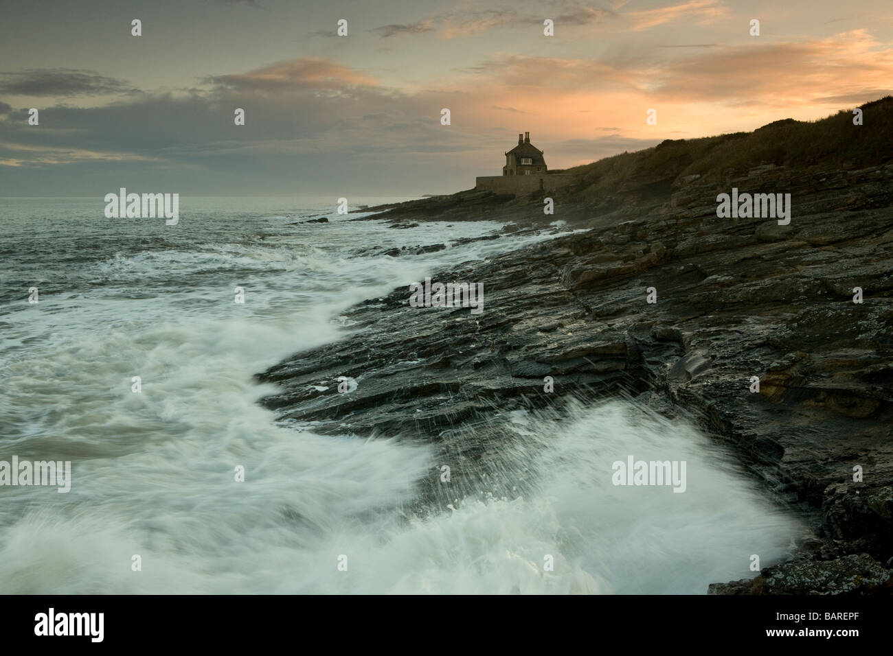 Howick Bathing House on the Northumberland coastline Stock Photo - Alamy