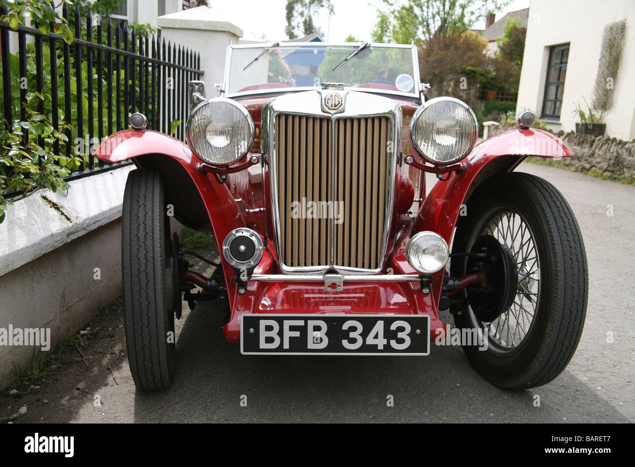 Red mg sports car hi-res stock photography and images - Alamy