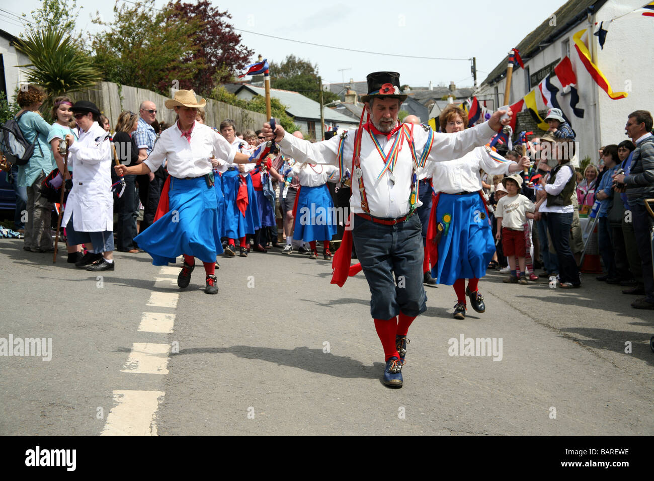 Morris dancers at Blackawton in the South Hams Devon Stock Photo - Alamy