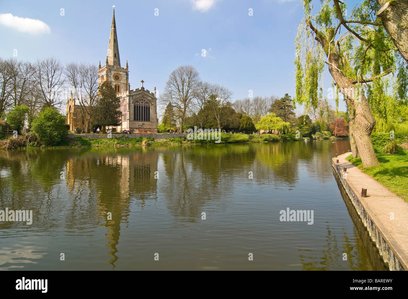 Horizontal wide angle of Holy Trinity Church, where William Shakespeare ...