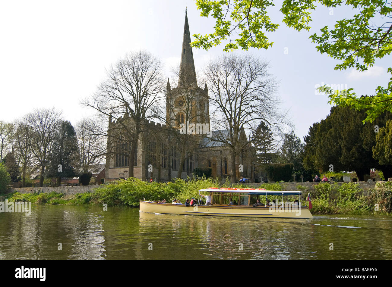 Horizontal wide angle of Holy Trinity Church, where William Shakespeare ...