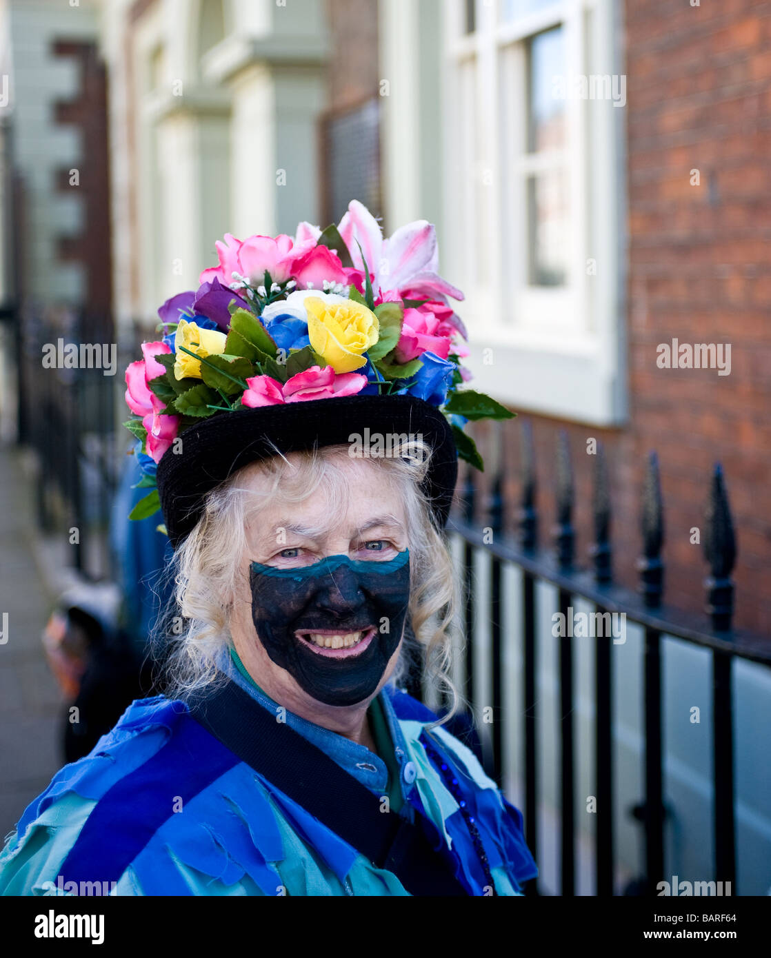 A member of a Border Morris side Stock Photo - Alamy