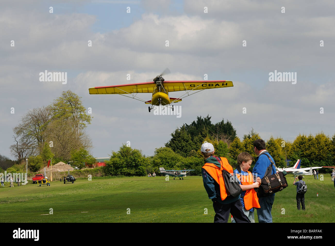 X'Air Microlight G-CBAH departs a busy Popham May Fly in Stock Photo ...