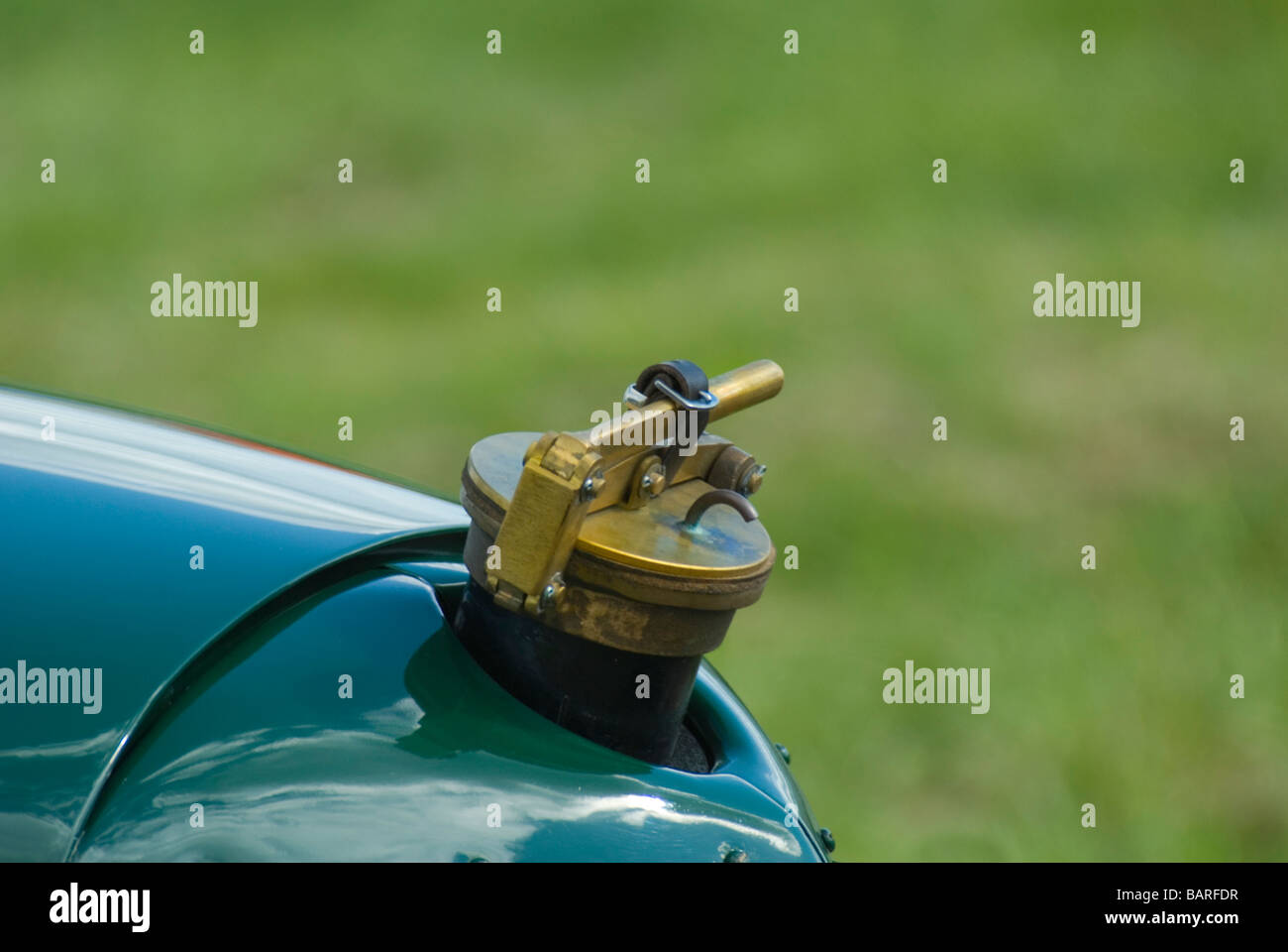 A Vintage MG Petrol Cap Stock Photo - Alamy