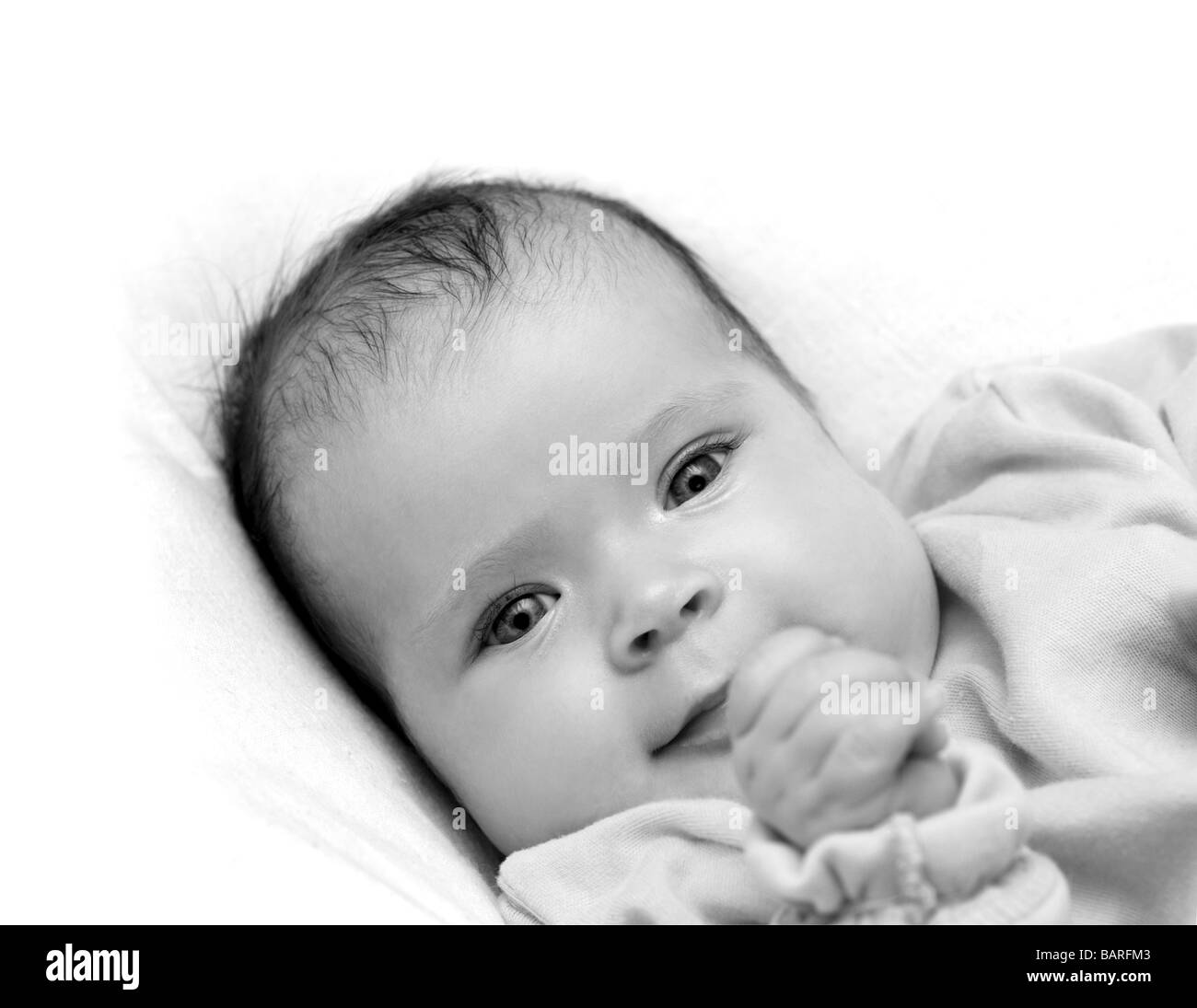 looking newborn baby Stock Photo - Alamy