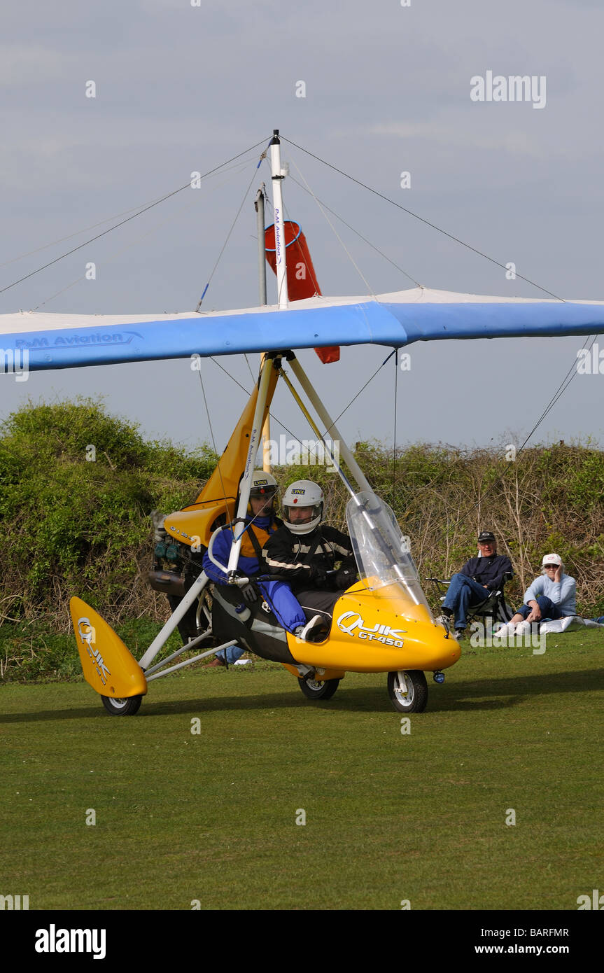 P&M Aviation Quik GT-450 Flexwing Microlight at Popham airfield ...