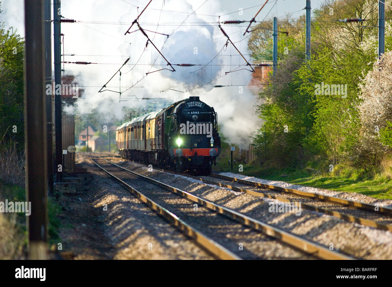 The Yorkshire Pullman new mainline steam locomotive on the east coast ...