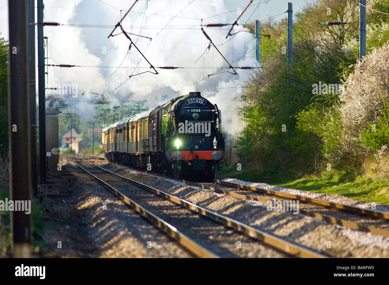 The Yorkshire Pullman new mainline steam locomotive on the east coast ...