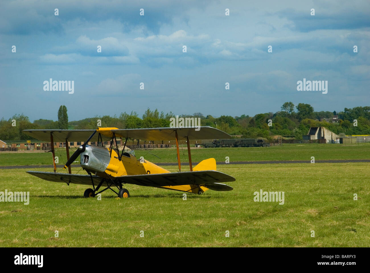 A Tiger Moth Biplane Stock Photo - Alamy