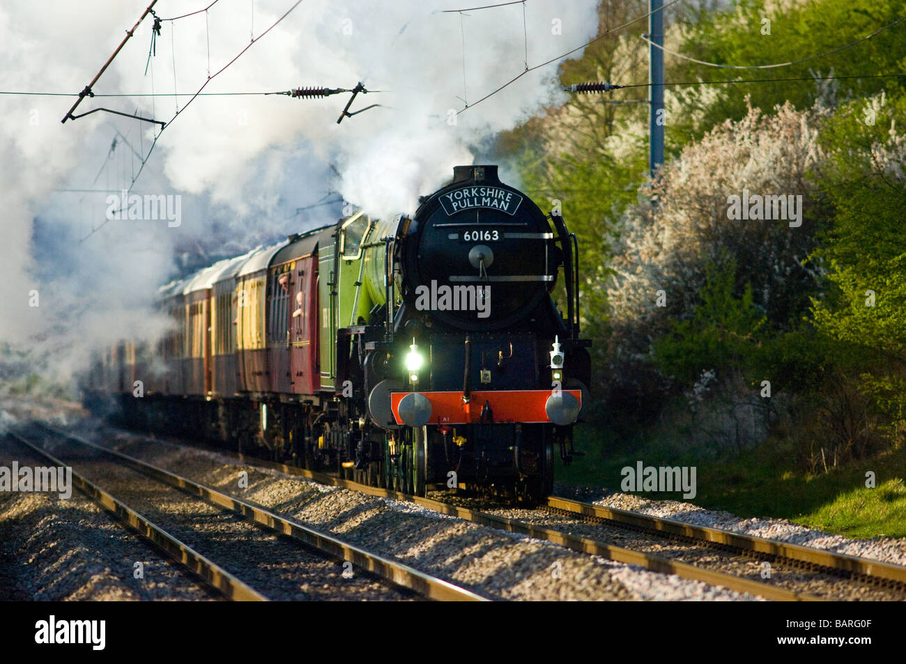 The Yorkshire Pullman new mainline steam locomotive on the east coast ...