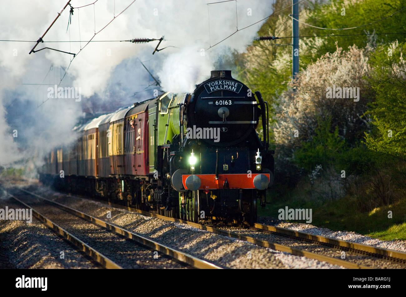 The Yorkshire Pullman new mainline steam locomotive on the east coast ...