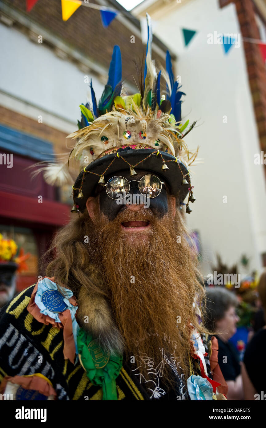 A member of the Black Pig Border Morris Stock Photo - Alamy