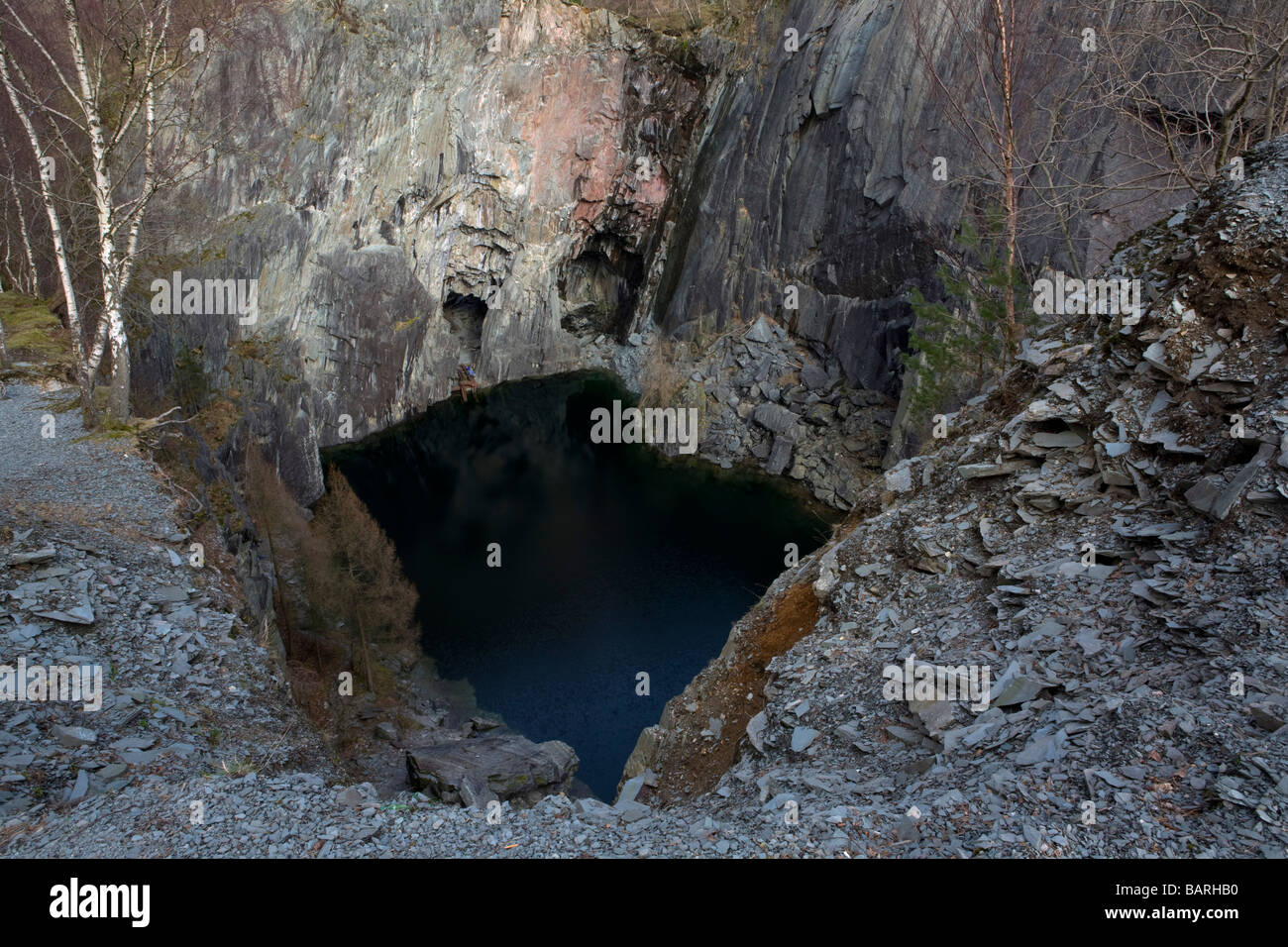 Hodge Close Slate Mine in the Lake District Stock Photo - Alamy