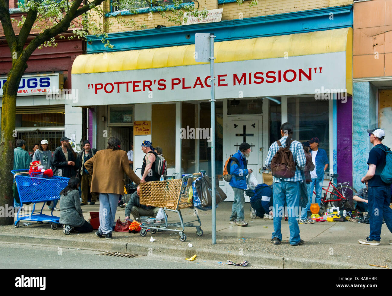 Poverty Hastings street East Vancouver Stock Photo - Alamy